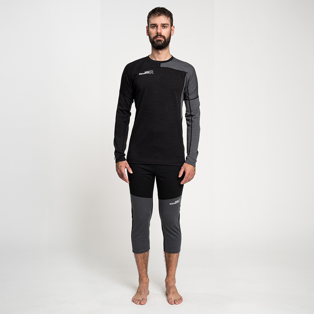 Rock Experience Moonstone LS t-shrit full zip intimo termico uomo